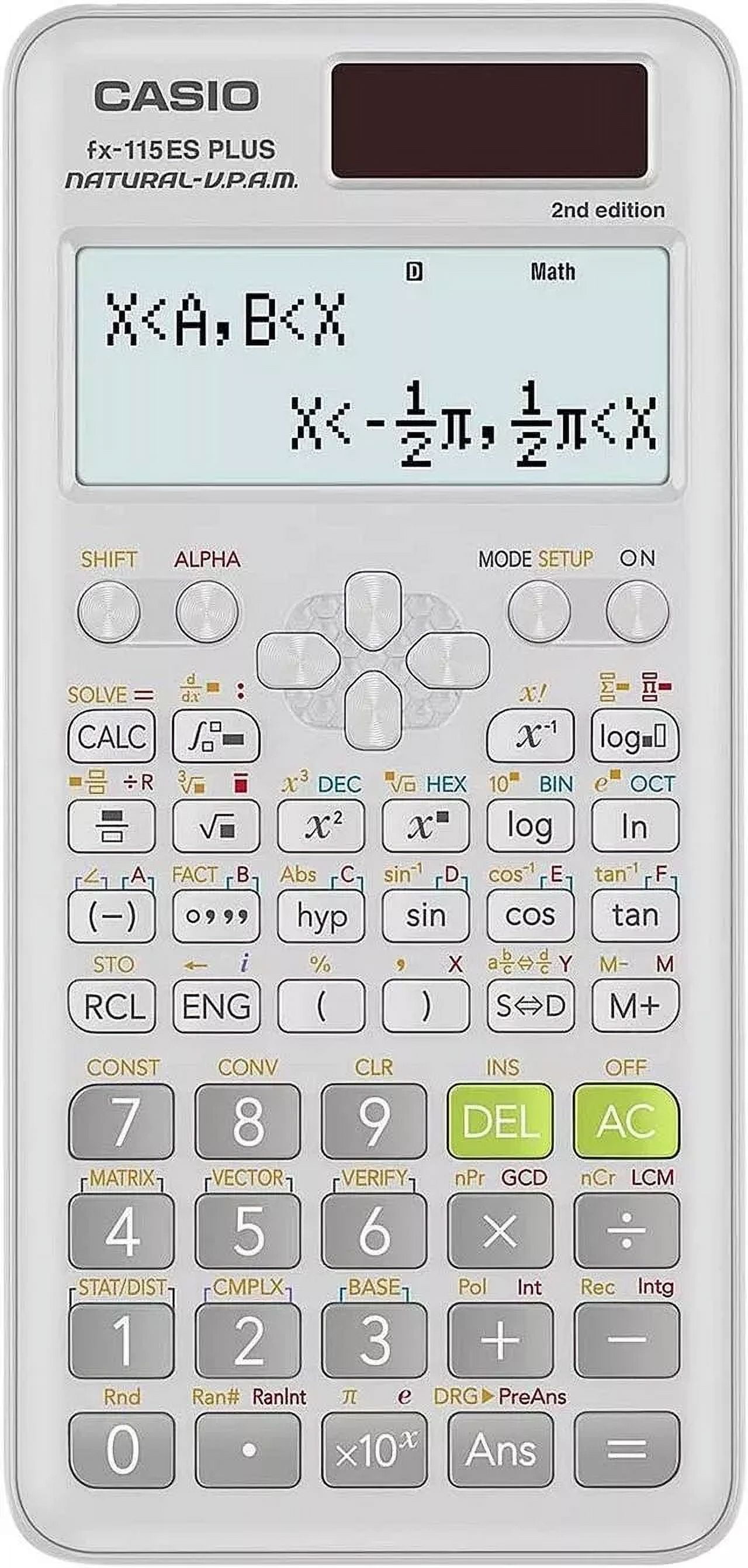 FX-115ES Plus 2nd Edition Advanced Scientific Calculator - Walmart.com