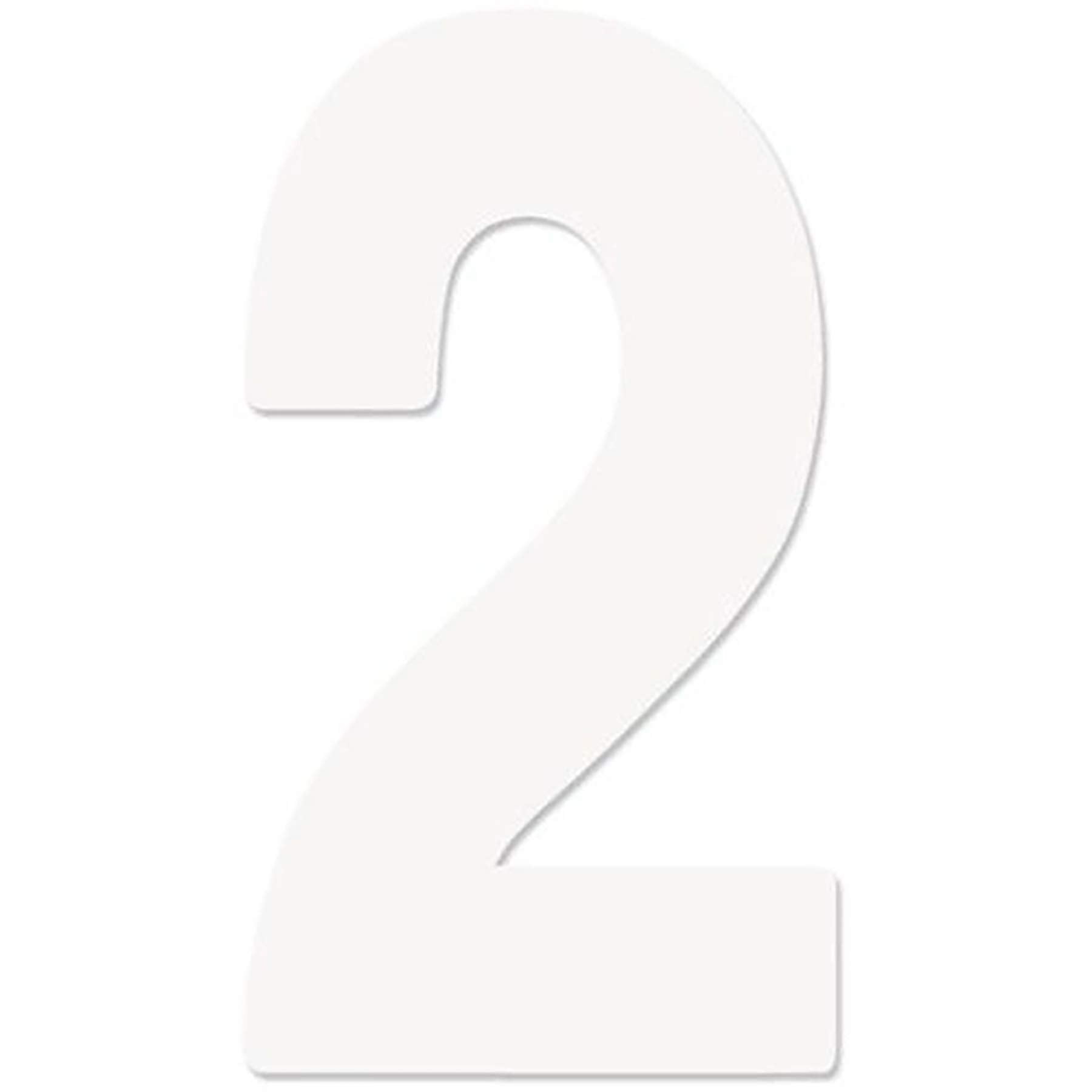 Factory Effex 02-4482 White 8" Standard Number Graphic - Walmart.com