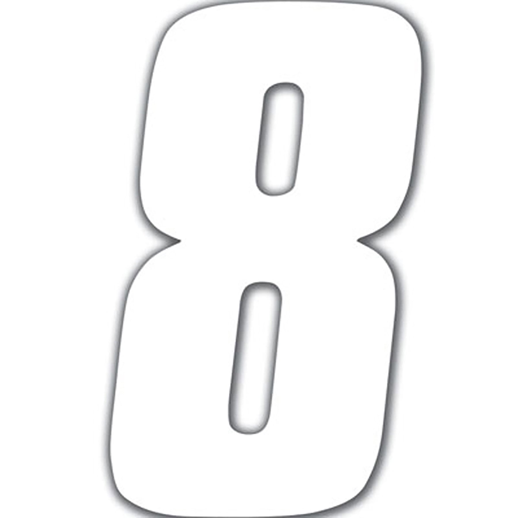 Factory Effex 32174 Fx 2015 Numbers Standard 8" White 8 - Walmart.com