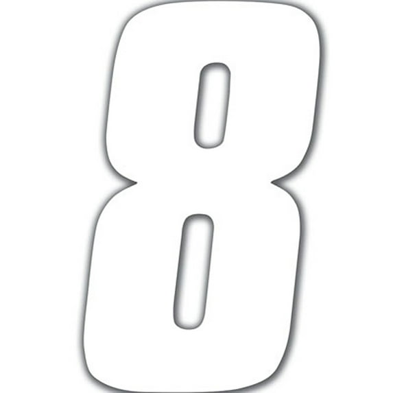 Factory Effex 32174 Fx 2015 Numbers Standard 8" White 8 - Walmart.com