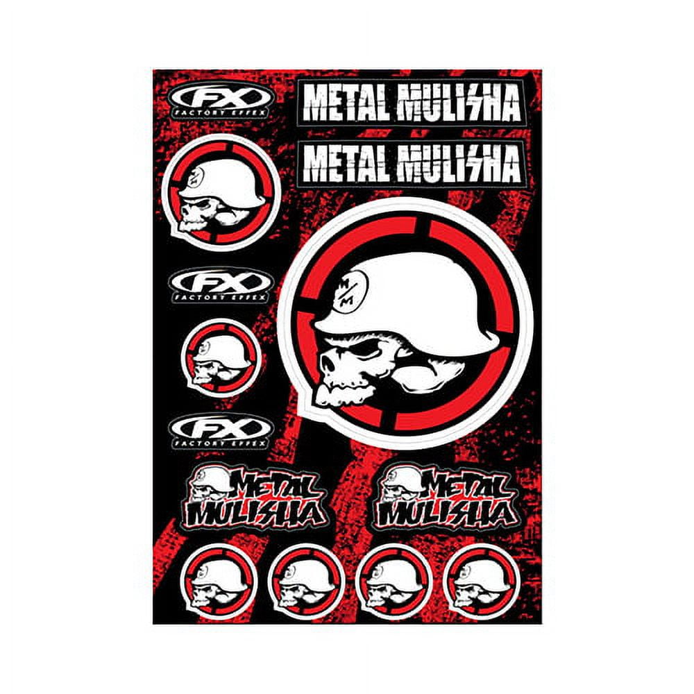 Factory Effex 16-68052 Fx 2015 Sponsor/Logo Sticker Sheets Metal ...