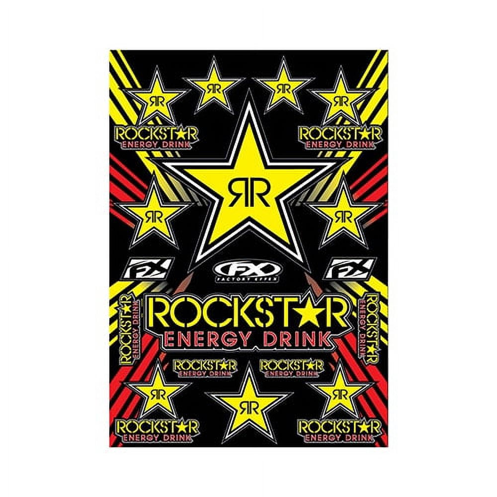 Factory Effex 15-68702 Fx 2015 Sponsor/Logo Sticker Sheets Rockstar ...