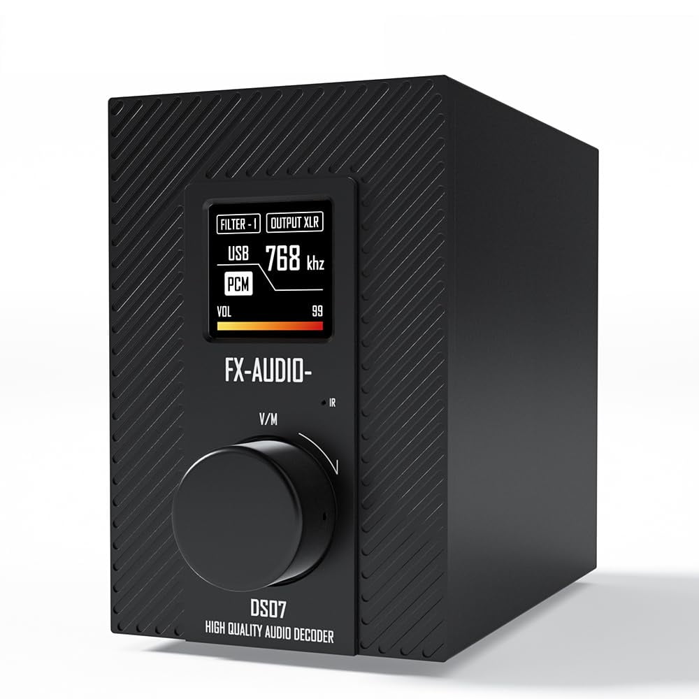 FX-Audio- DS07 DAC - ES9068AS XU216 Bluetooth 5.1 HiFi Full Balanced Decoder 32Bit/768kHz DSD512 ...