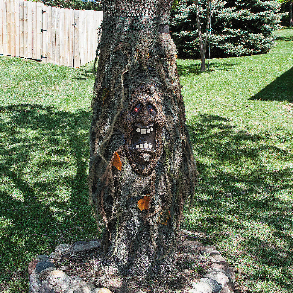 FX Black Ghost Halloween Outdoor Decor, Red Eyes Fade In and Out (1 ...