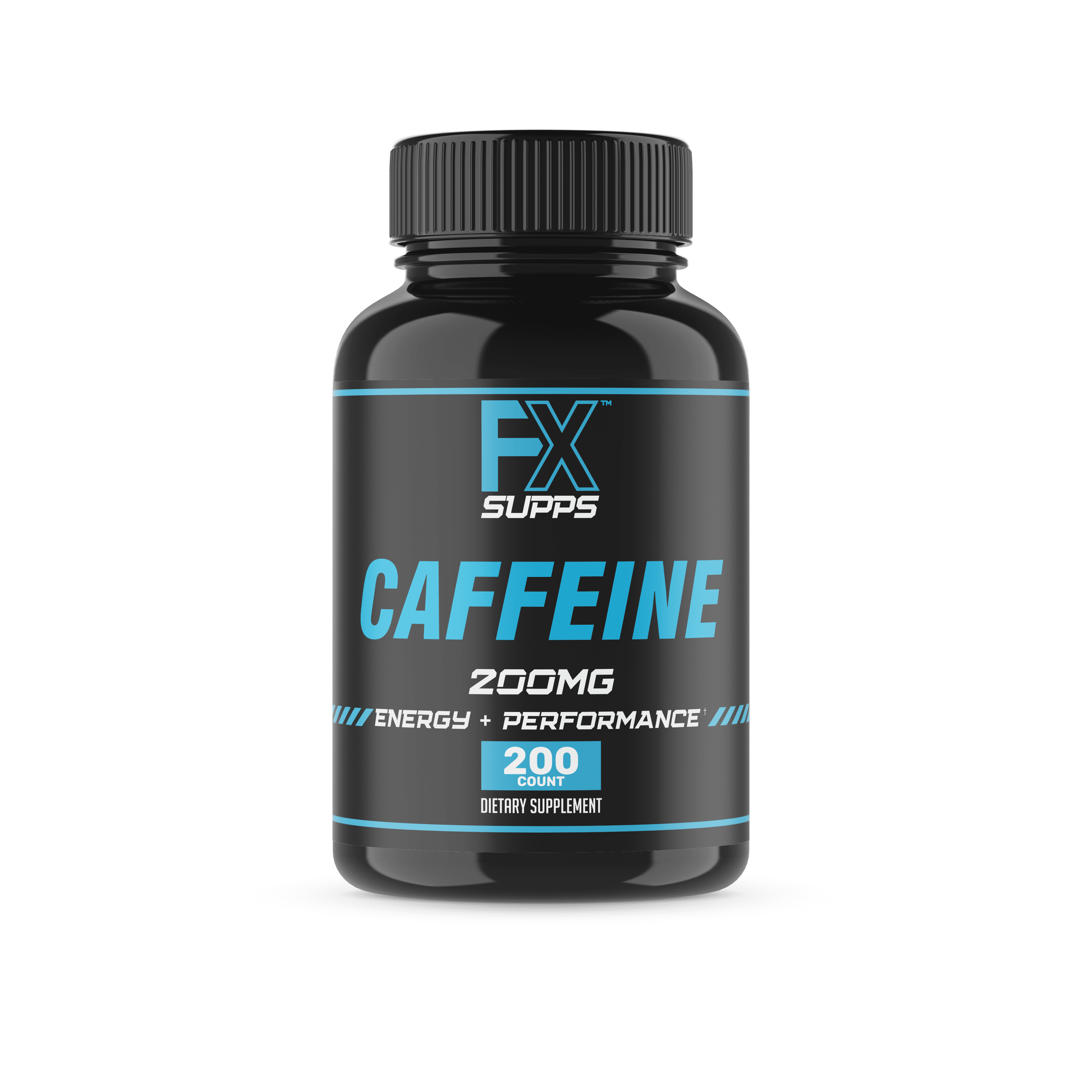 FX Supps Caffeine Pills for Energy, Focus, and Mental Clarity, 200mg ...