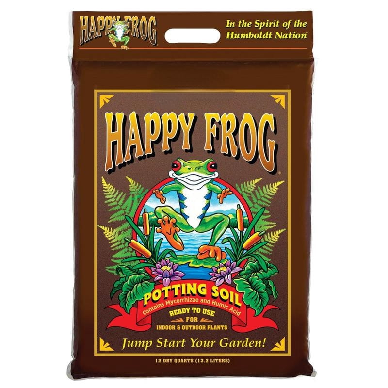 FX14054 Happy Frog Potting Soil - 12 Quart, Nutrient-Rich for Rapid ...