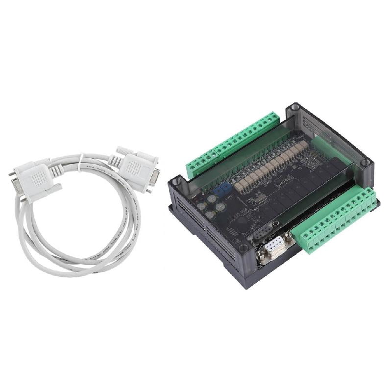FX3U 24MR 32Bit Industrial Controller with Cable, High-Speed Ladder ...