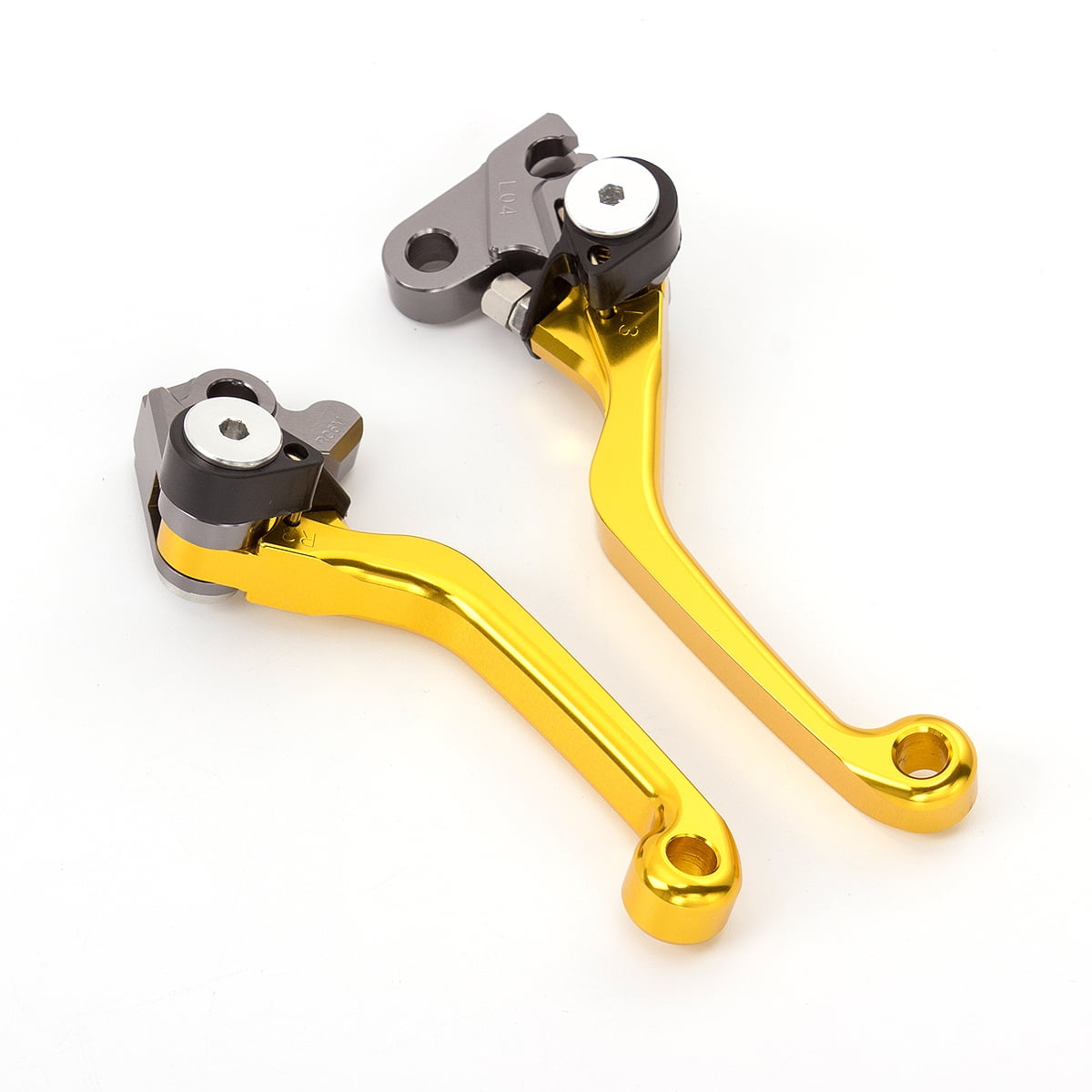 FXCNC CNC Aluminum Dirt Bike Pivot Brake Clutch Lever Set Compatible ...