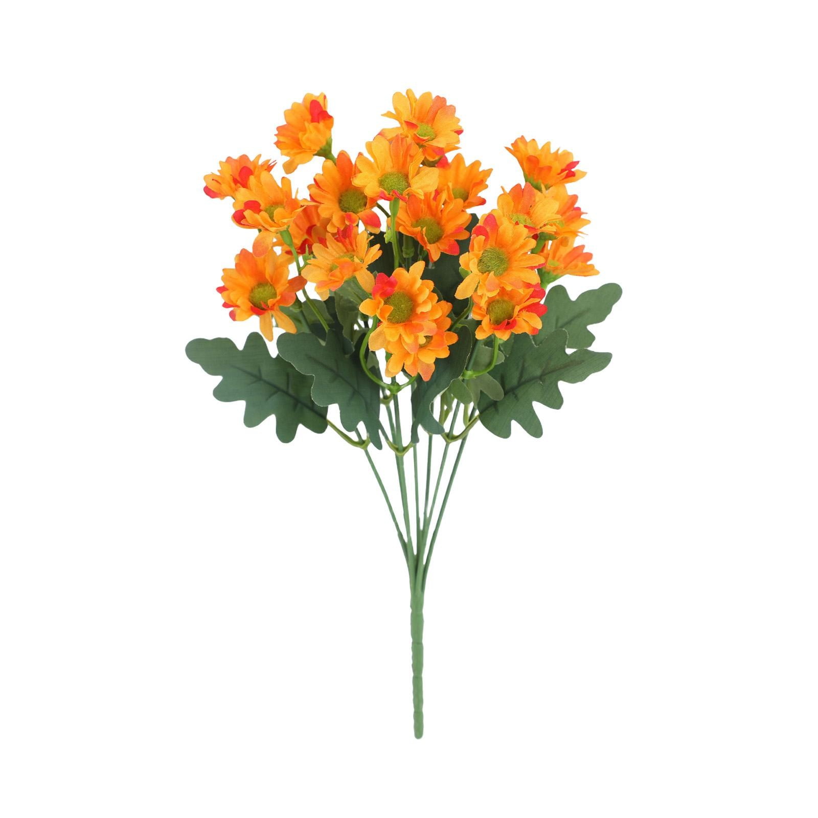 FXMLRLK 1 Bundle Fake Mums Artificial Fall Flowers for Outdoors Silk ...