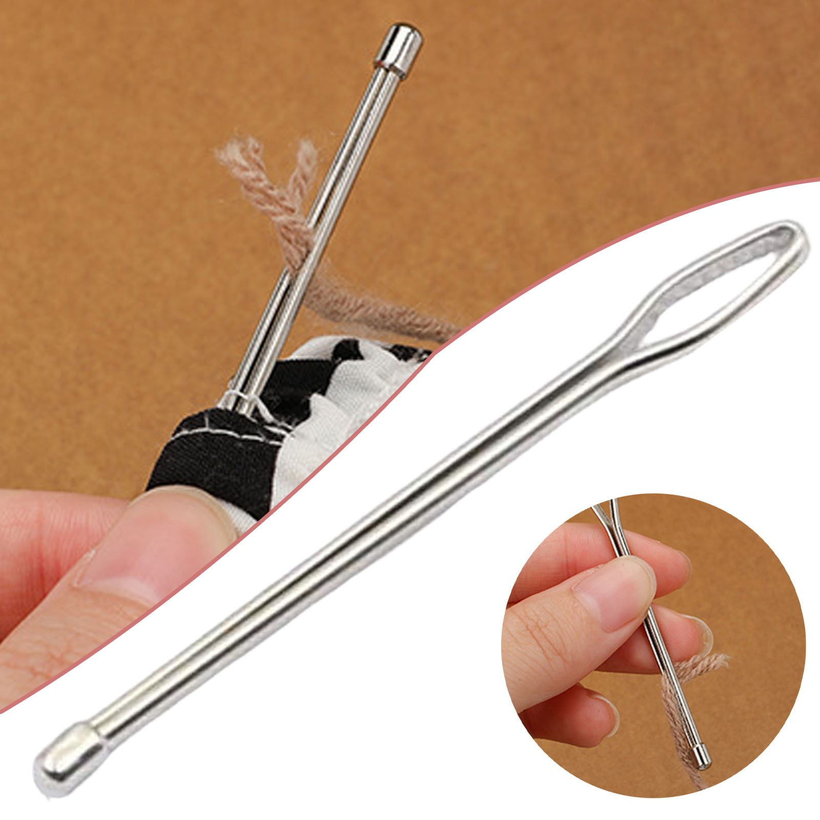 FXMLRLK 1 Piece Easy Pull Bodkin Threader Tweezers Pinch Bodkin ...