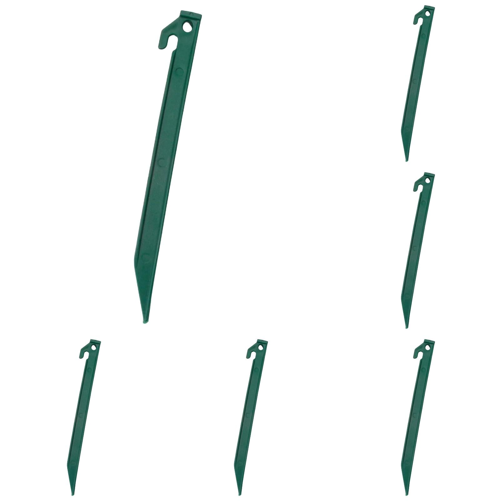 FXMLRLK 10 Pieces Plastic Tent Stakes, 9 Inch Heavy Duty Tent Pegs ...