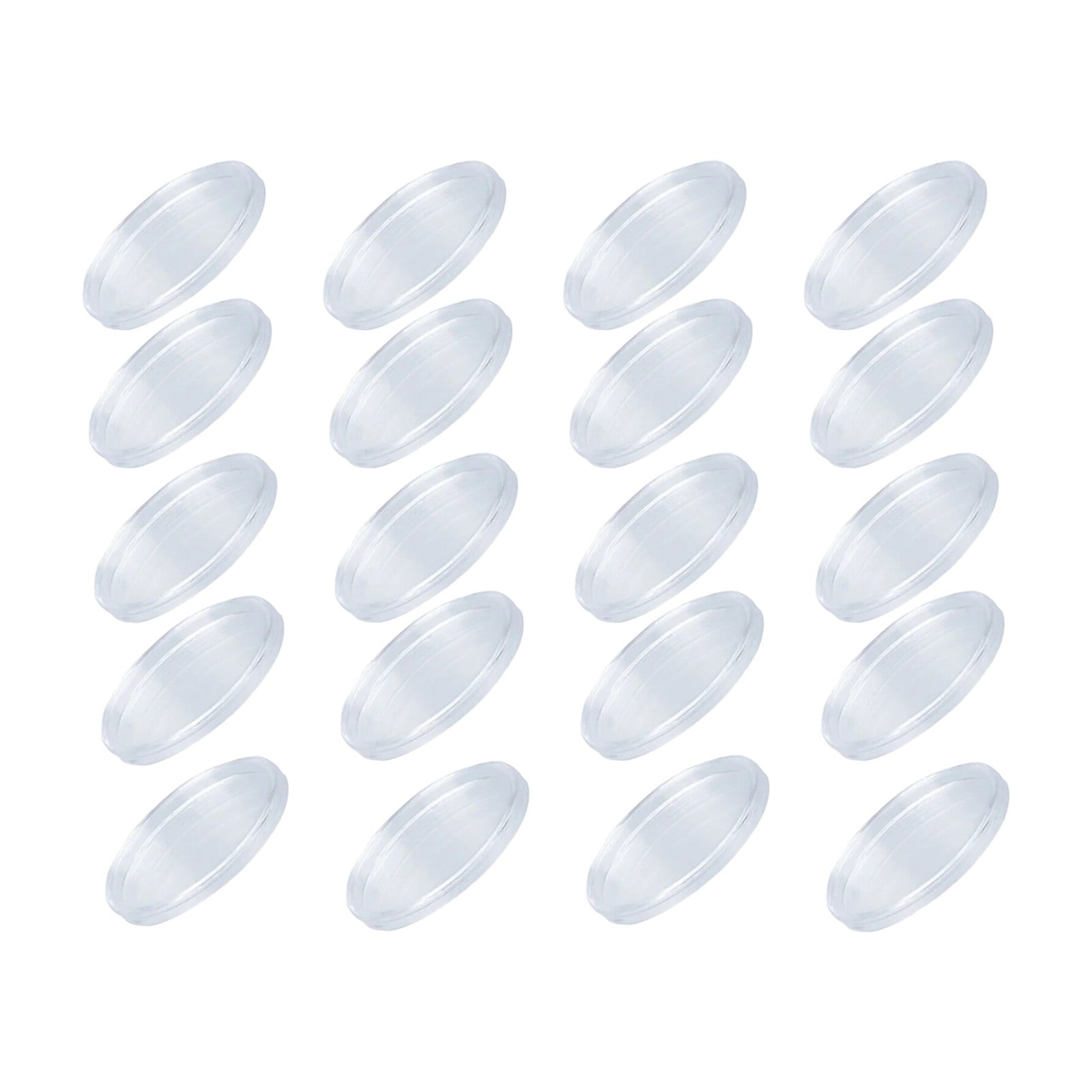 FXMLRLK 25 Pcs 45 mm Coin Holder Capsules Clear Round Plastic Coin ...