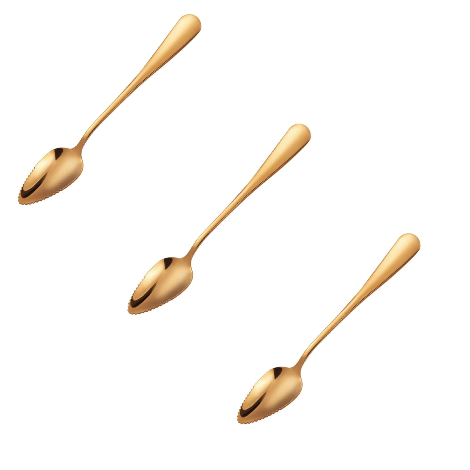 FXMLRLK 3 Pcs Grapefruit Spoons, Stainless Steel Grapefruit Spoon ...