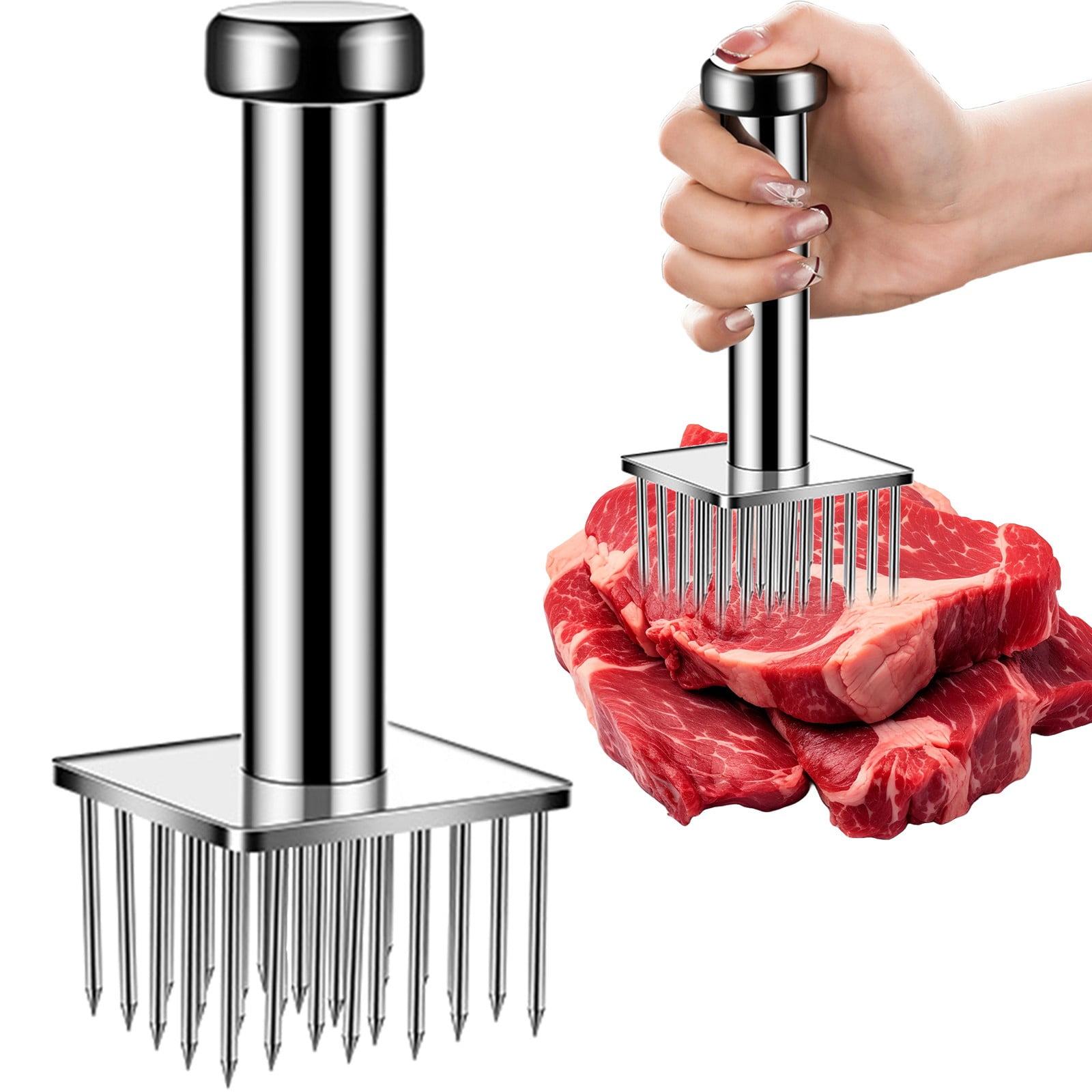 FXMLRLK Stainless Steel Meat Tenderizer Tool - A Meat Tenderizer Mallet ...