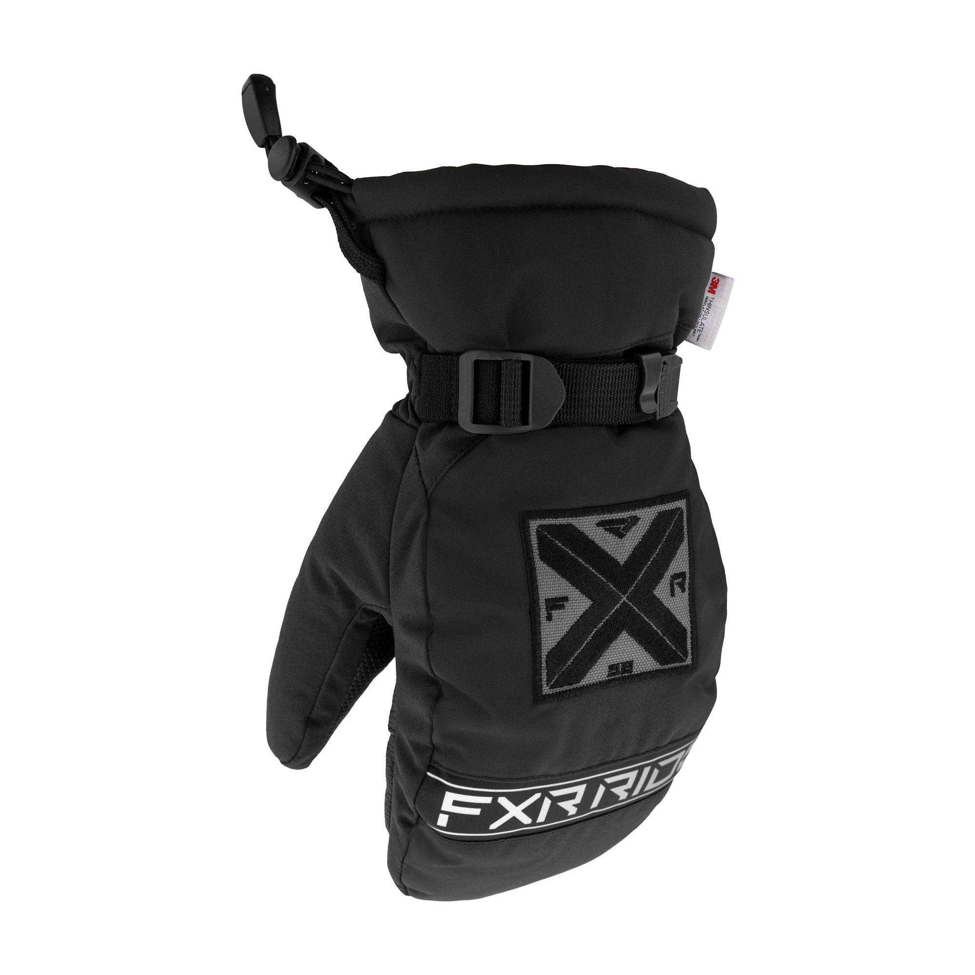 FXR Chute Mitt Snowmobile Gloves PU Traction Palm Waterproof Racing ...