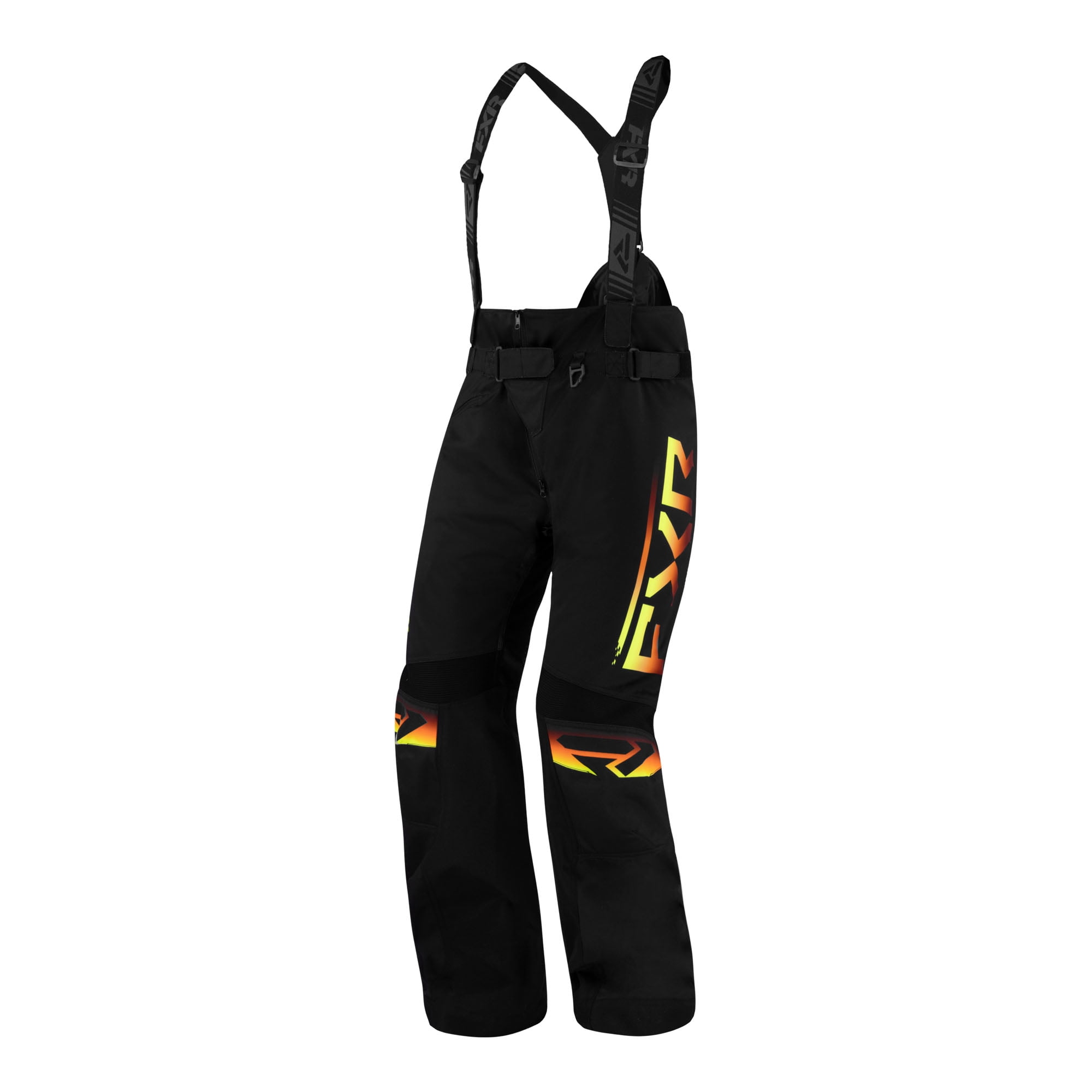 FXR Mens RRX Snowmobile Pants HydrX YKK Waterproof Black Inferno Snow ...