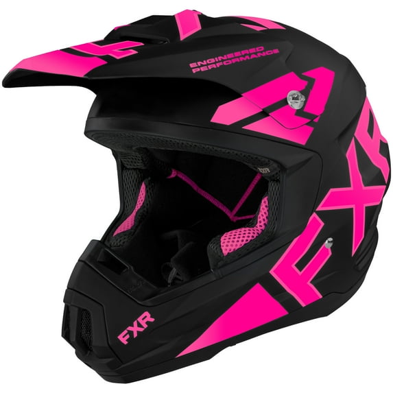 FXR Torque Team Offroad Helmet Black/Pink 220620-1095-04 - Walmart.com
