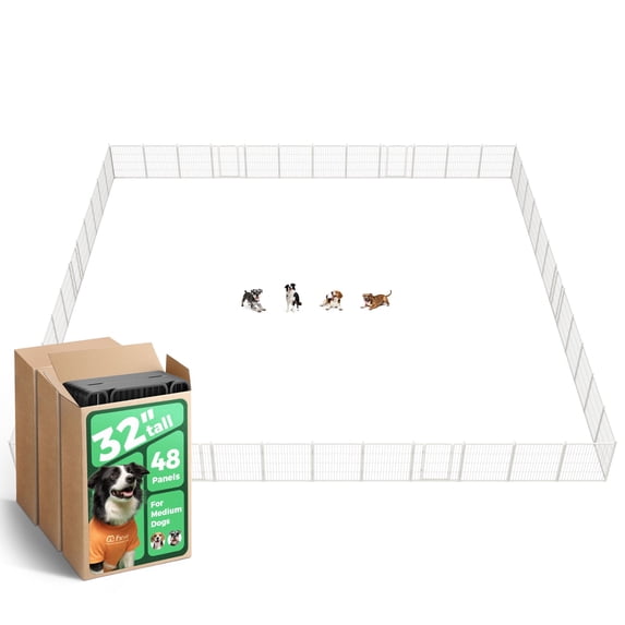 FXW Aster Dog Playpen Designed for Courtyard, RV Camping, 32" 48 Panels ...