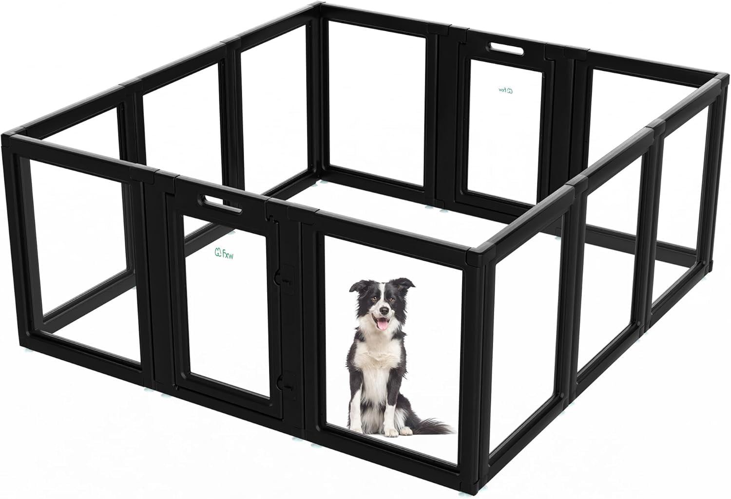 FXW AuraSpace Acrylic Indoor Dog Playpen for Small and Medium Dogs, 30 ...
