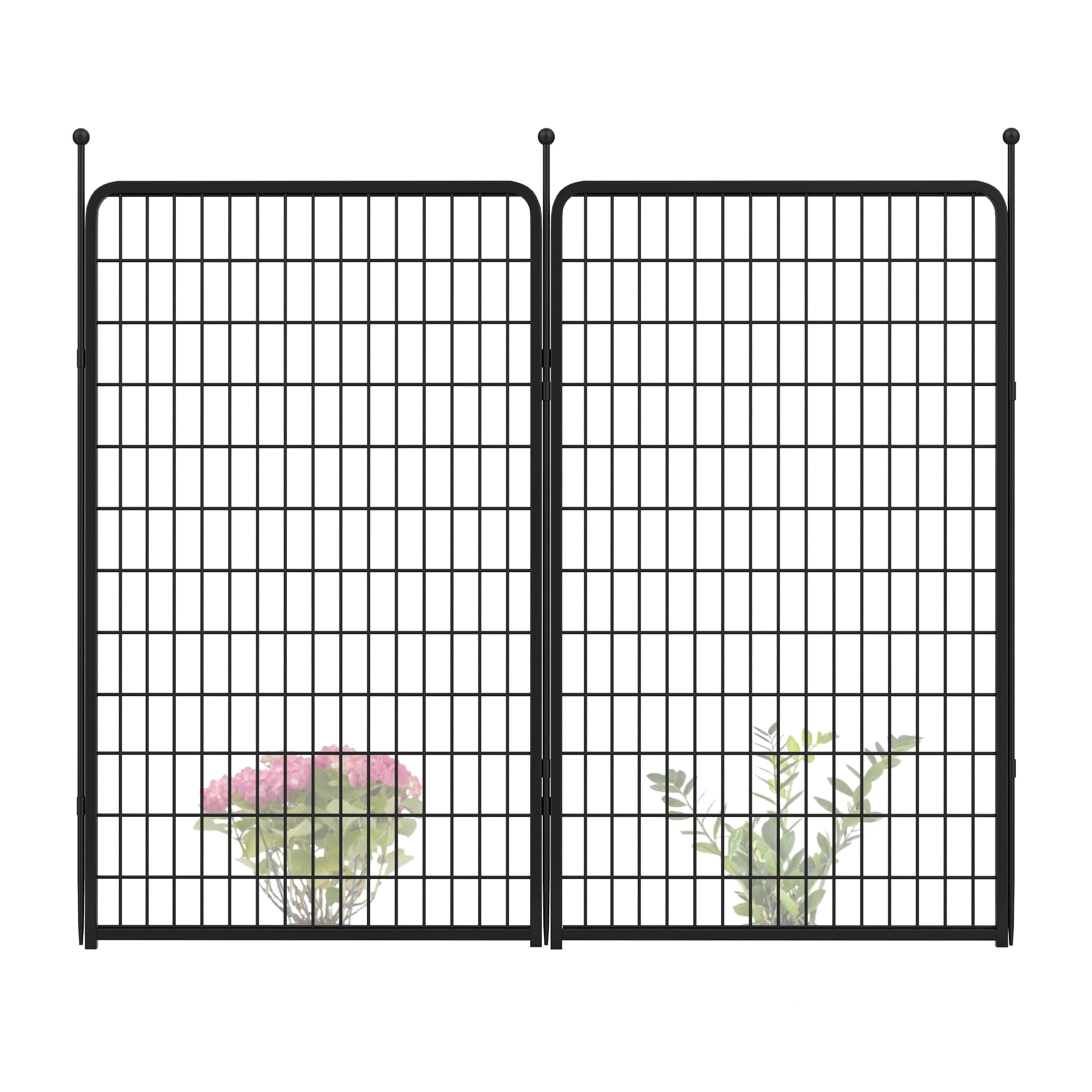 FXW Garden Fence Outdoor for the Yard – 50in(H) x 5.2ft(L) Heavy Duty ...