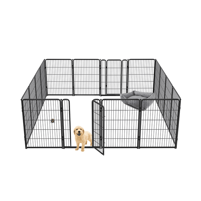 FXW Homeplus Large Indoor Dog Playpen, 16 Panels Doggie Fence Exercise ...