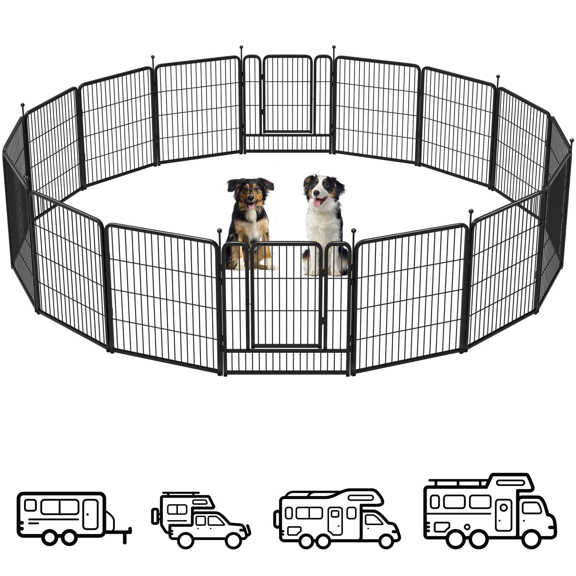 FXW Instant Dog Playpen, Portable Pet Fence for Outdoor, RV Trips, and ...