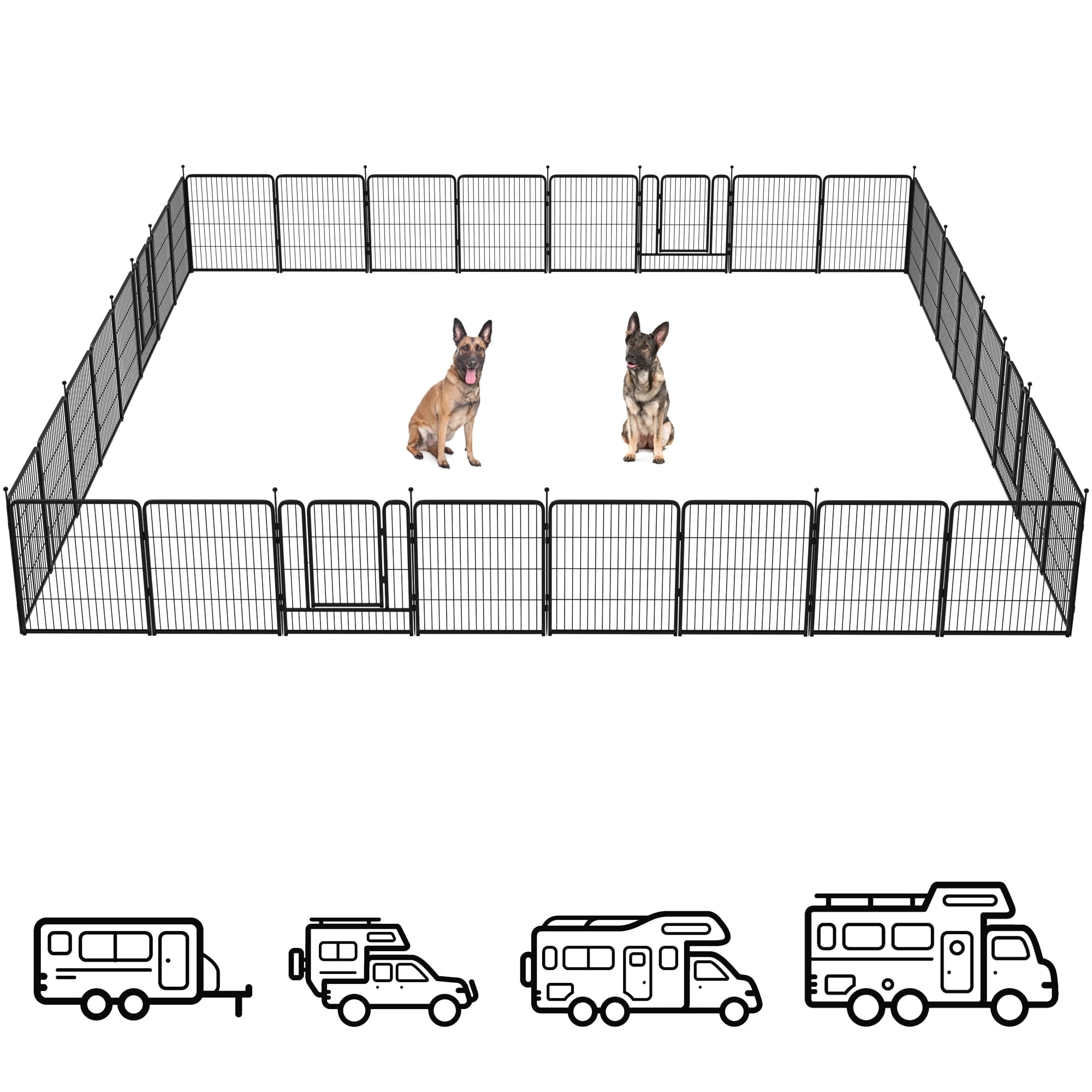 FXW Instant Dog Playpen, Portable Pet Fence for Outdoor, RV Trips, and ...