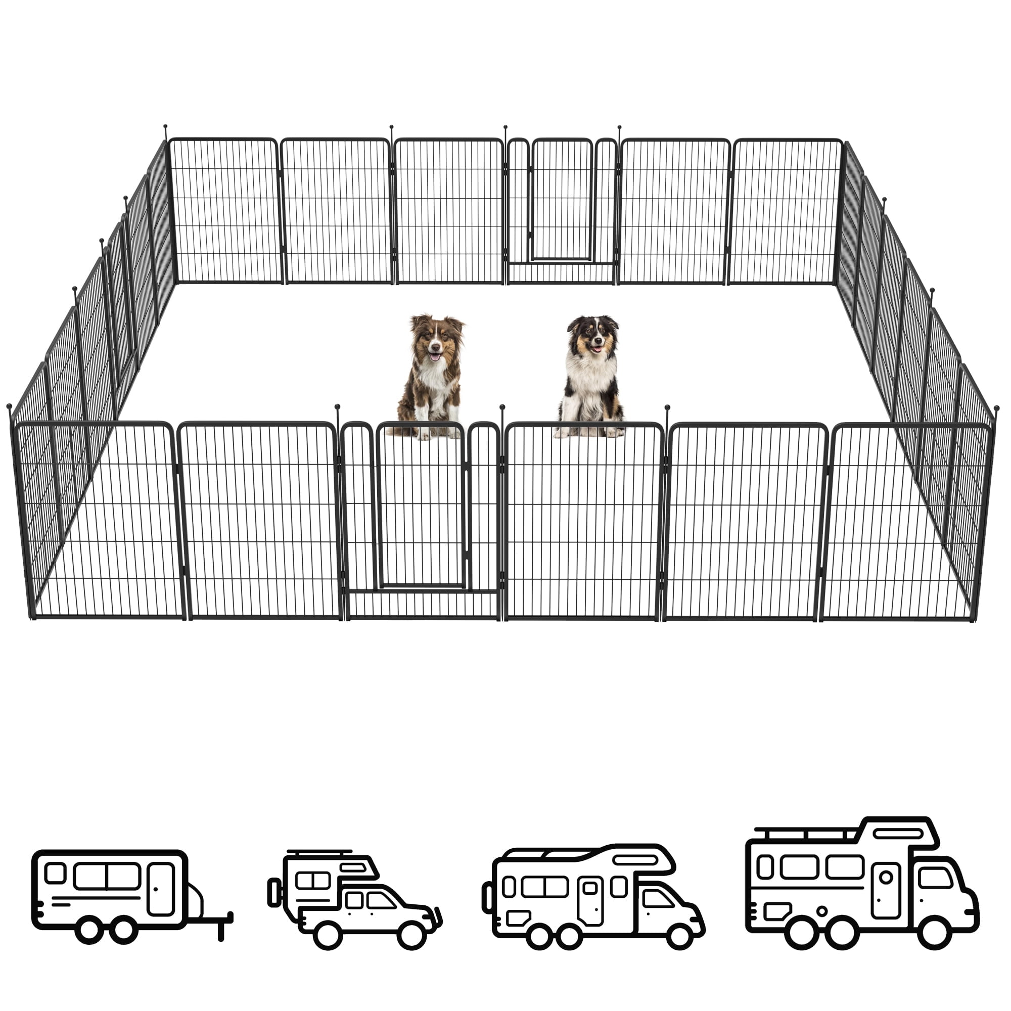 FXW Instant Dog Playpen, Portable Pet Fence for Outdoor, RV Trips, and ...
