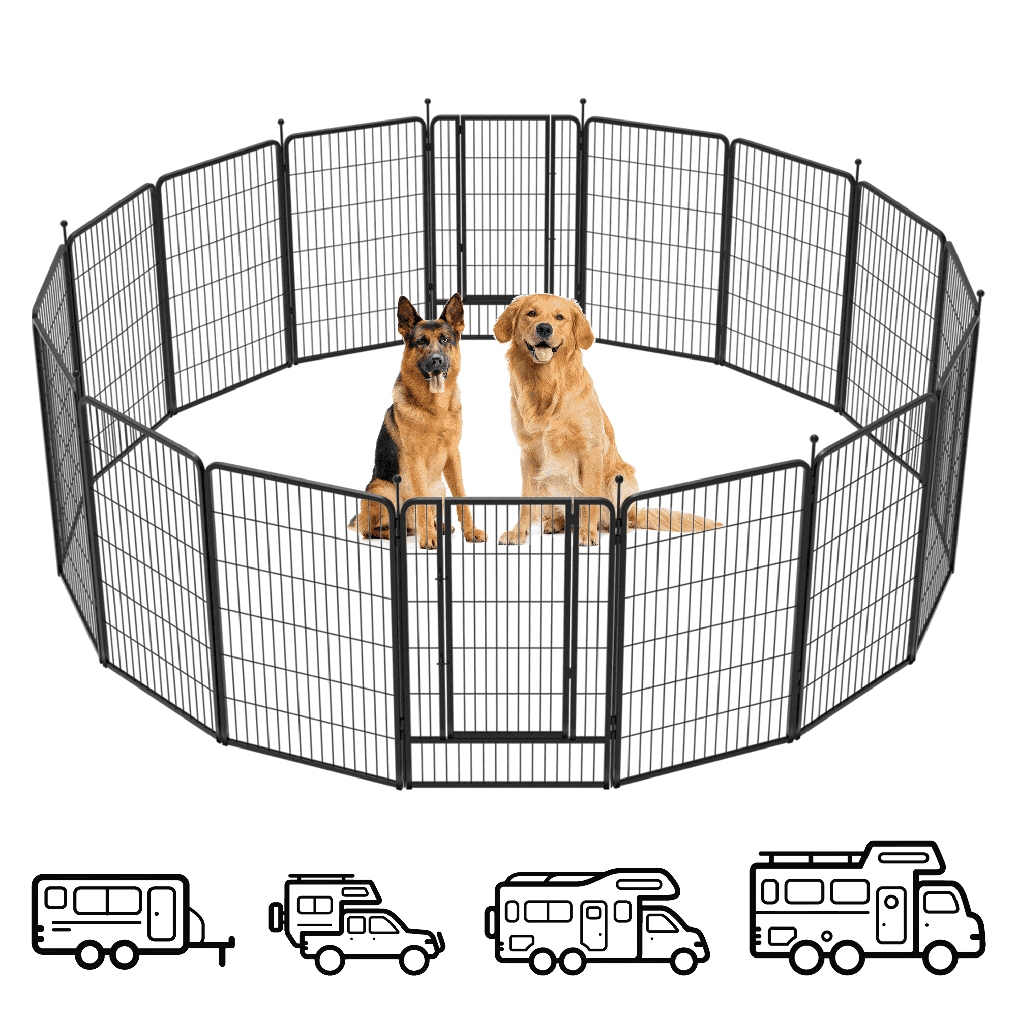FXW Portable Folding Collapsible Pet Pen for Camping: Quick Assemble ...
