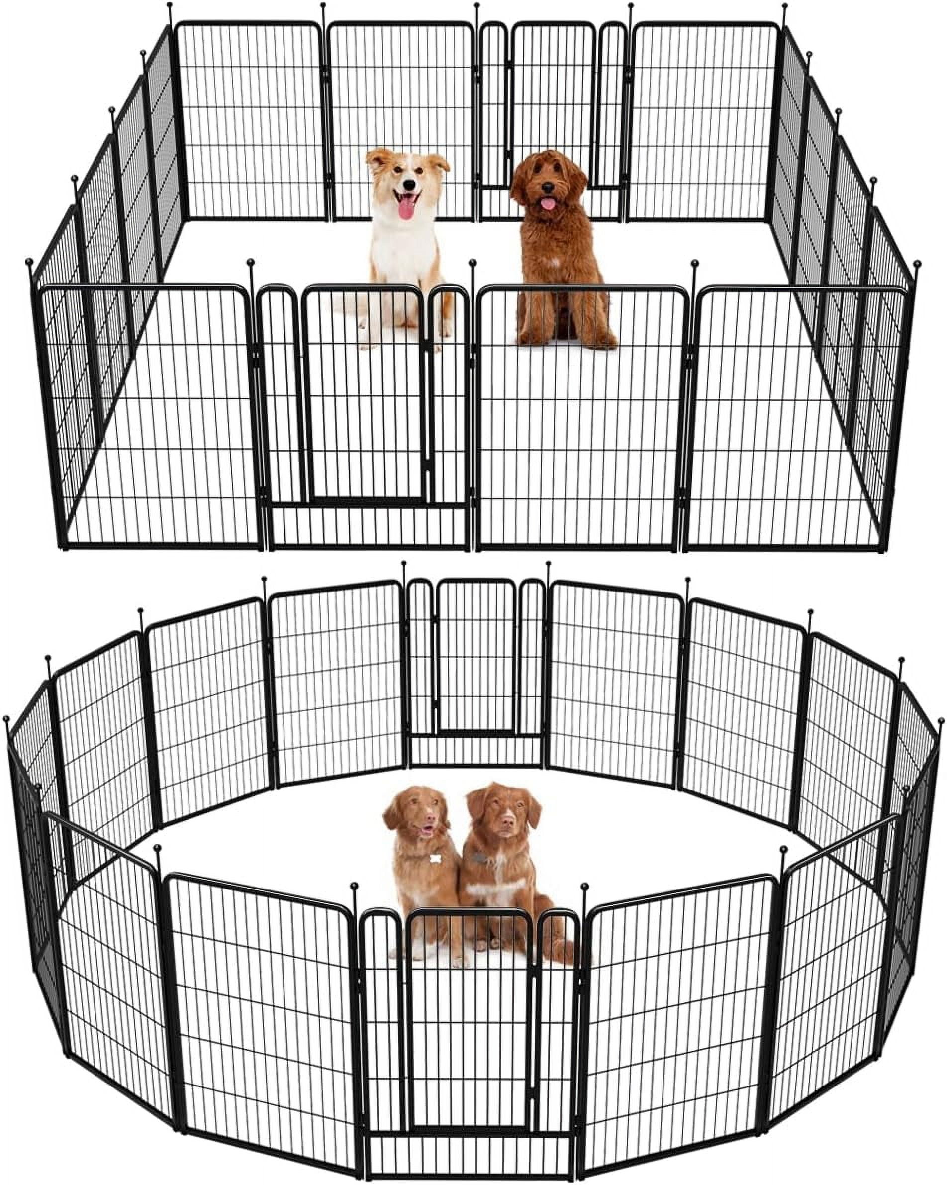 ZENY 39" Height Outdoor Pet Playpen Metal Exercise Fence Kennel Dog ...