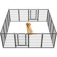 Omitree Large Portable Yard: 9 x 9 x 3.93 ft Modular Pet Exercise Fence ...