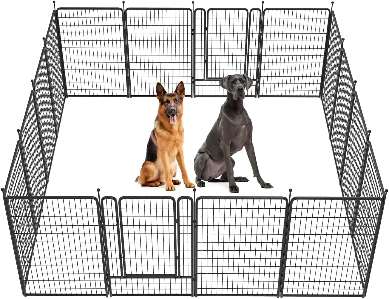 "FXW Outdoor Dog Playpen, 16 Panels 50"" Height, Exercise Pen with ...