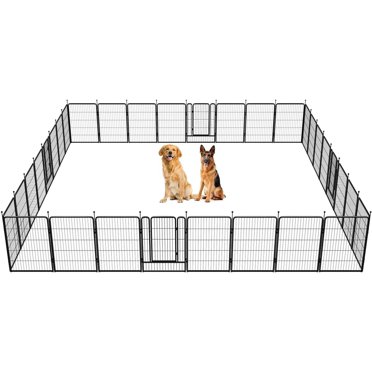 "FXW Outdoor Dog Playpen, 16 Panels 50"" Height, Exercise Pen with ...