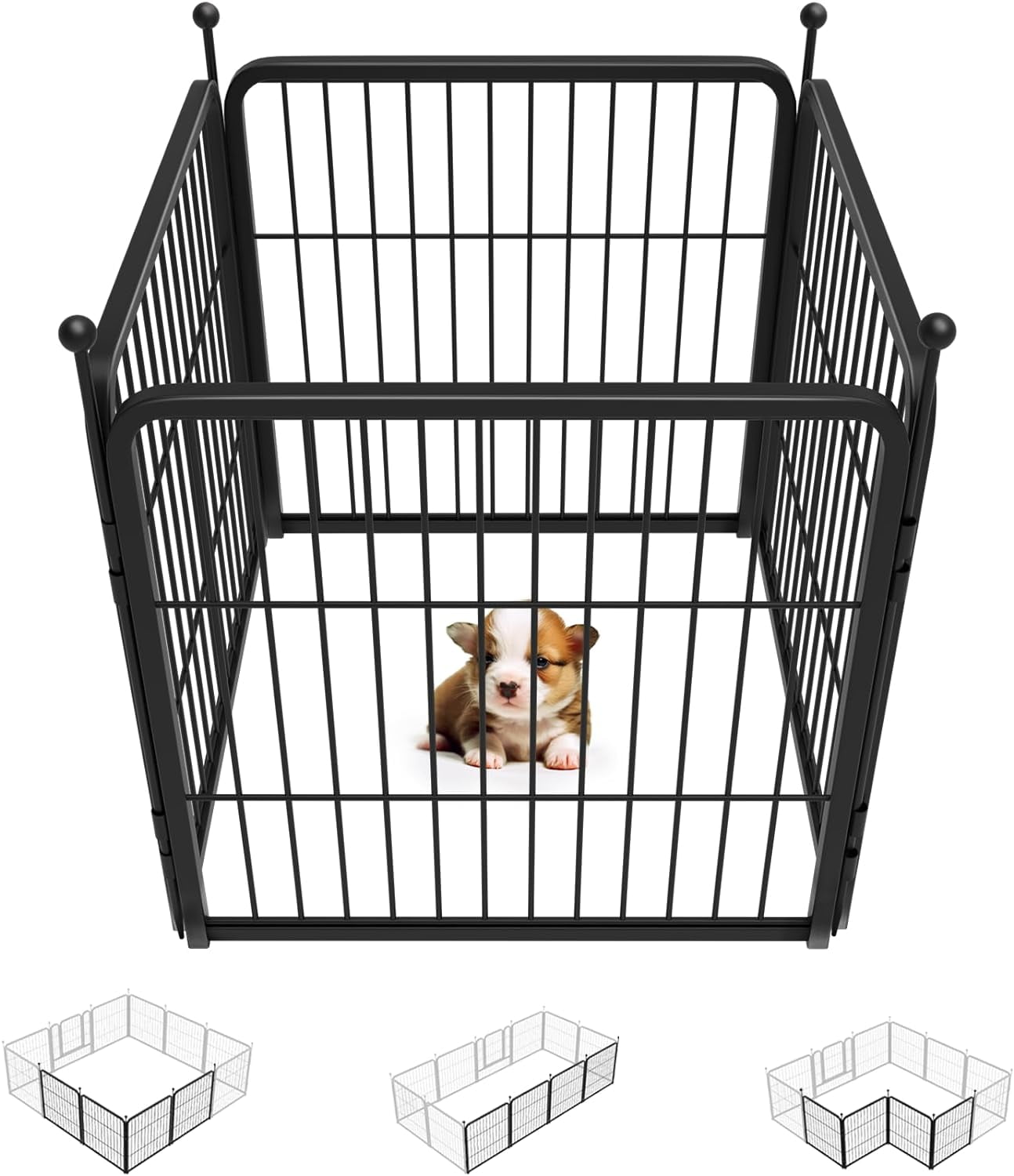 IRIS 24'' Exercise 4-Panel Dog Playpen - Walmart.com