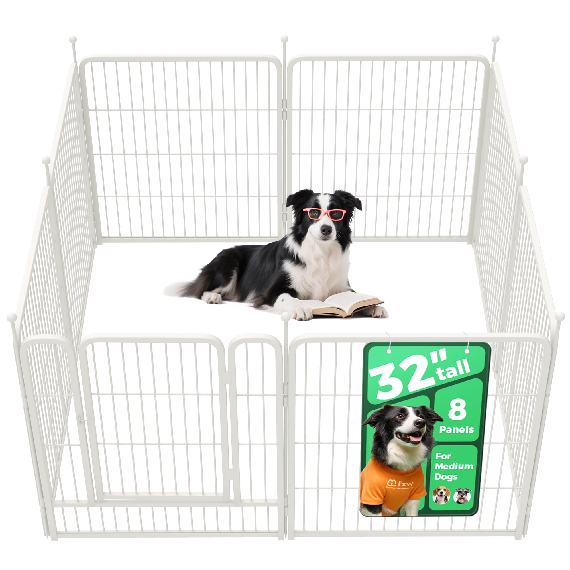 FXW Rollick Unleashed Dog Playpen for Indoor, Yard, RV Camping, 32 inch ...