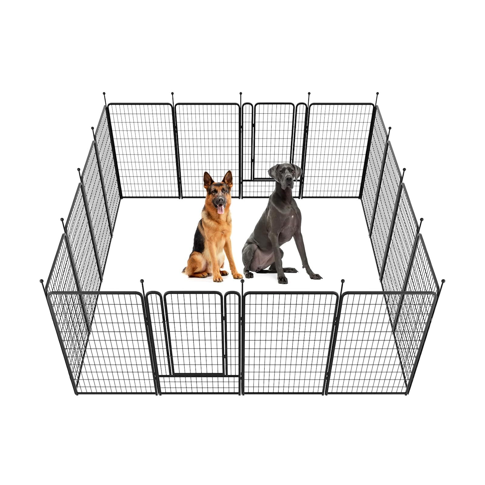 "FXW Outdoor Dog Playpen, 16 Panels 50"" Height, Exercise Pen with ...