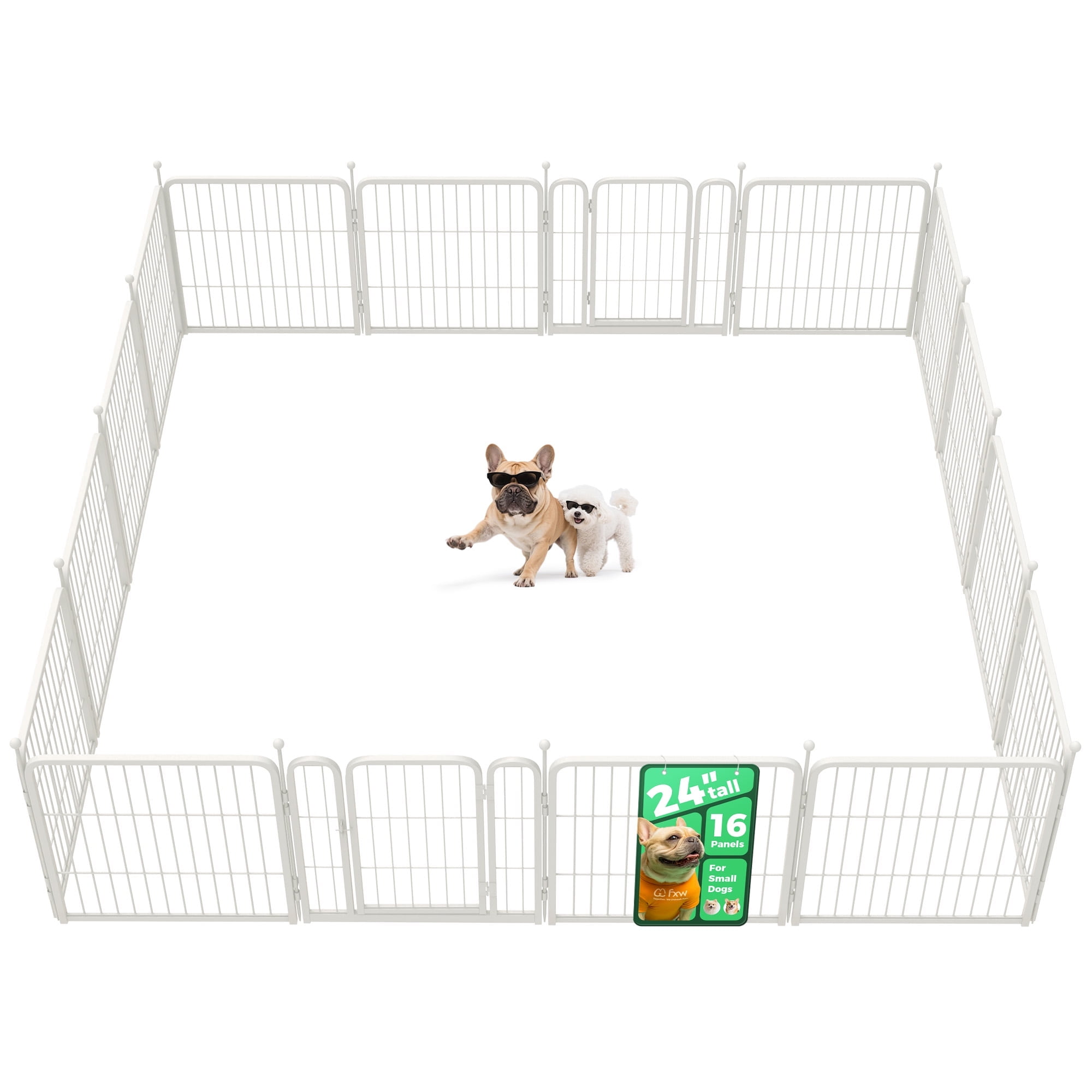 FXW Rollick Unleashed Dog Playpen for Indoor, Yard, RV Camping, 24 inch ...