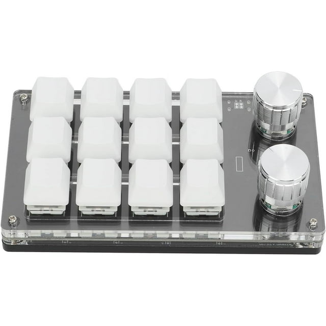 FXYOne Handed Programmable Mechanical Keyboard, 12 Keys RGB ...