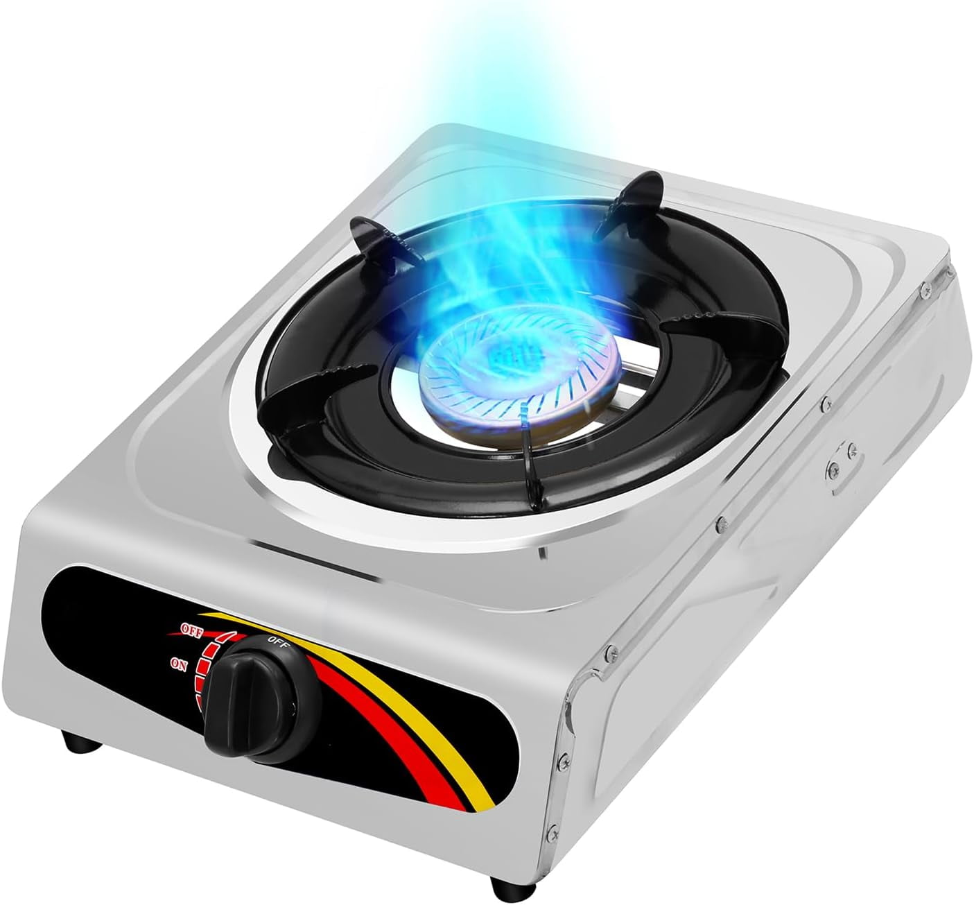 FXYPropane Gas Cooktop, Single Burner Gas Stove Stainless Steel ...