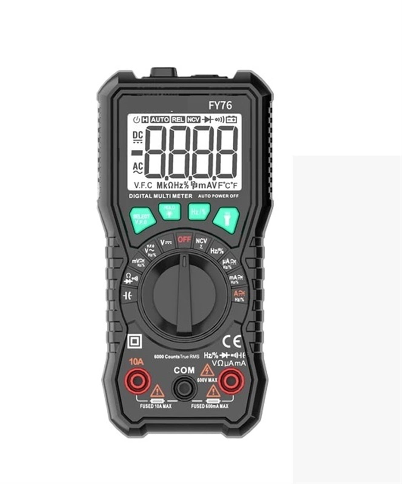 FY76 Digital Multimeter 6000 Counts AC/DC Voltage Current Meter ...