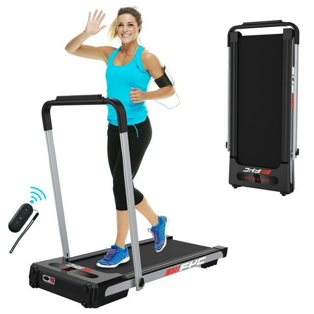 FYC Quiet 2.5HP Under Desk Treadmill, 2-in-1 Folding Compact Electric ...