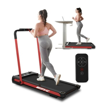 SuperFit Up To 7.5MPH 2.25HP 2 in 1 Dual Display Screen Treadmill ...