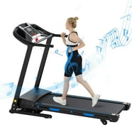 Goplus Personal Heavy Gym 1100W Stow Away Folding Treadmill with ...
