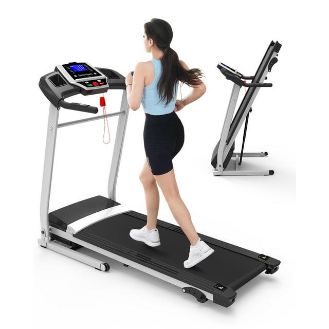 FYC 3.5HP Foldable Treadmill, 330lb Capacity, 12 Programs, Incline ...