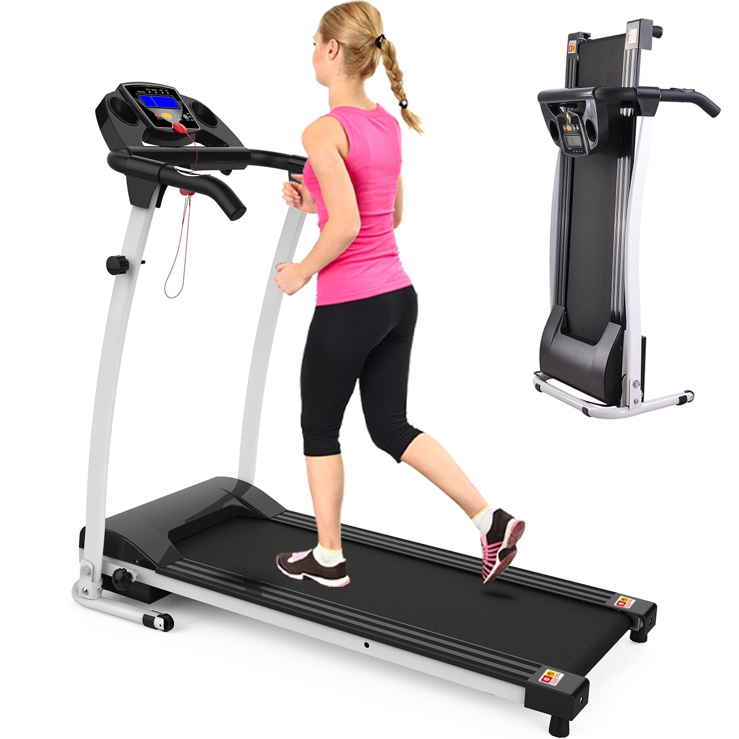 FYC Foldable Electric Treadmill, Compact for Home Gym, Max 6.5MPH Speed ...