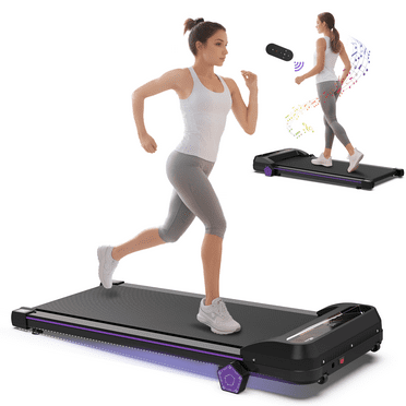 2-in-1 Under Desk Incline Treadmill, Walking Pad, Slim Jogging Machine ...