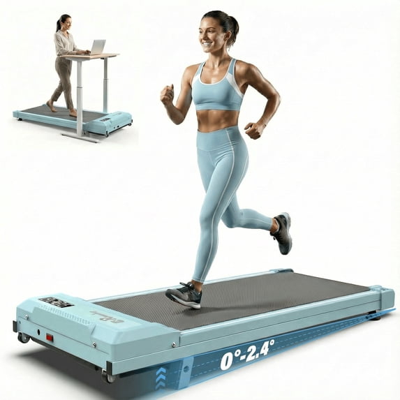 FYC Walking Pad Treadmill with Incline - 4 in 1 Under Desk Home ...