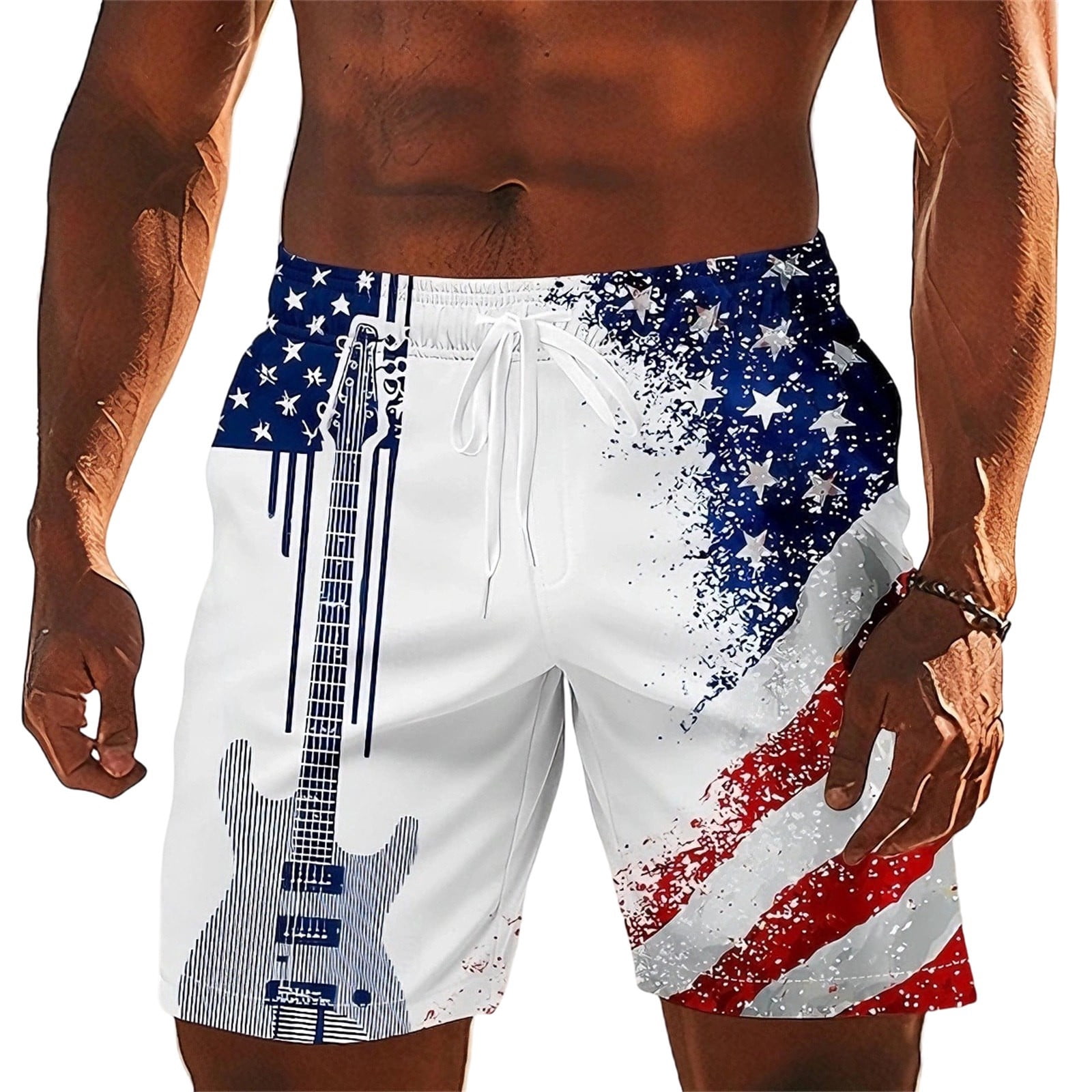 FYDUU 250th Anniversary Athletic Shorts For Man Casual Summer Patriotic ...