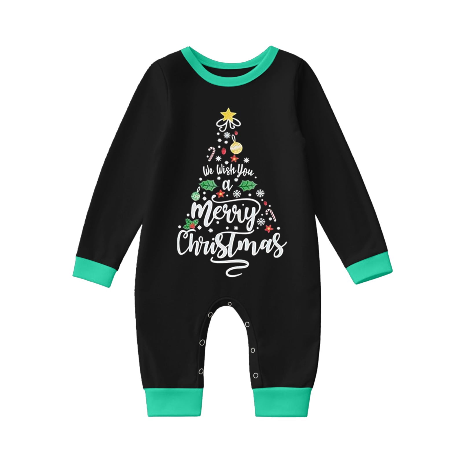 FYDUU Baby Boy Girl Christmas Outfit Long Sleeve Romper Jumpsuit Xmas ...