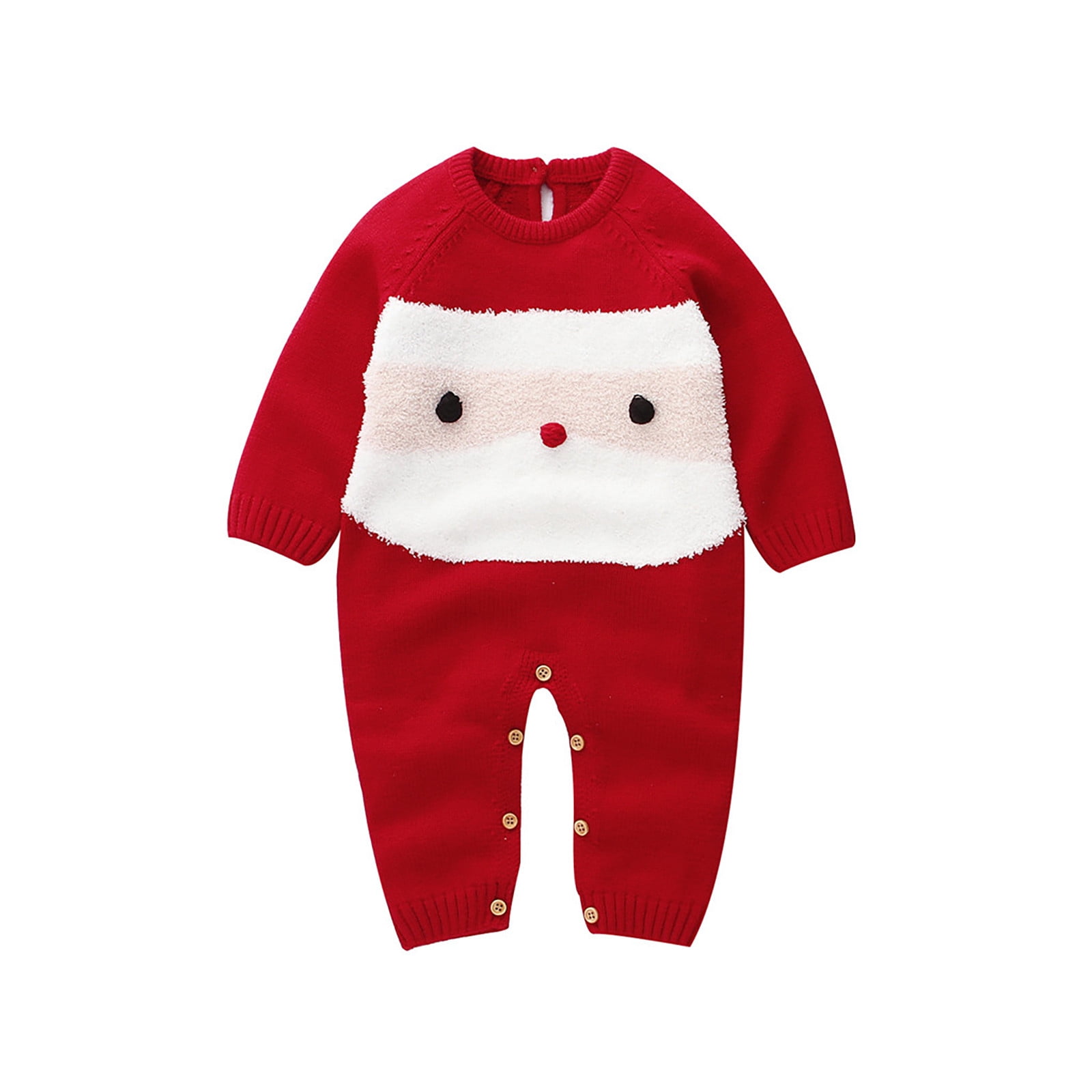 FYDUU Baby Boy Girl Christmas Outfit Christmas Onesie Sweater Romper ...
